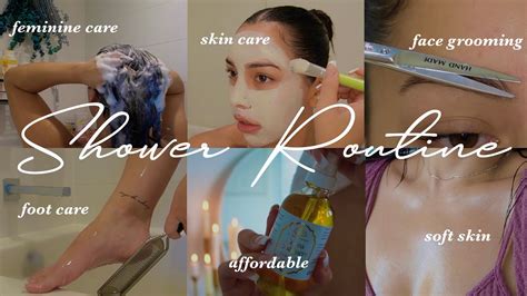 Relaxing Shower Routine 🚿 Affordable Soft Skin Feminine Hygiene Body