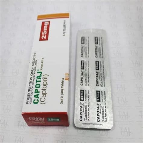 Captopril Tablet 25 Mg At ₹ 450box कैप्टोप्रिल टैबलेट In Nagpur Id