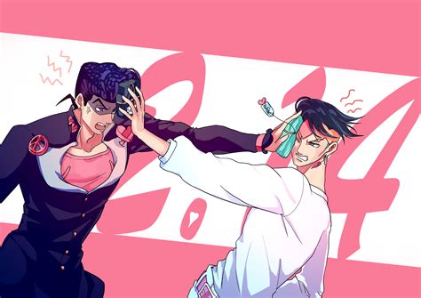 Higashikata Josuke And Kishibe Rohan Jojo No Kimyou Na Bouken And 1