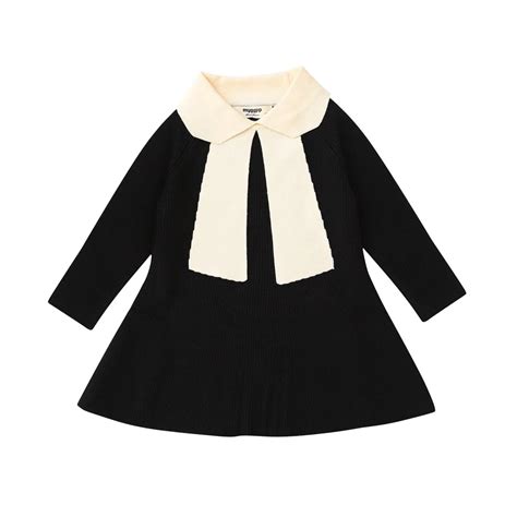 Осенне зимнее Новое Детское платье свитер вязаное платье принцессы с длинными рукавами Вечерние