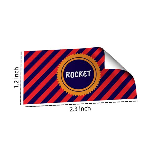 Rocket Cracker Chocolate Stickers Pack Of 5 Sheets Print Mario