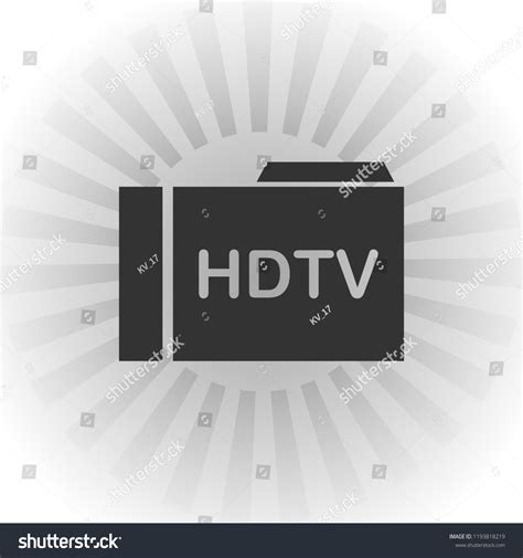 Illustration Isolated Folder Icon Text Hdtv Stock Vector Royalty Free