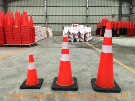 Plastic Traffic Cones 28“ Pe Pvc Eva Safety Cones Safety Cone And