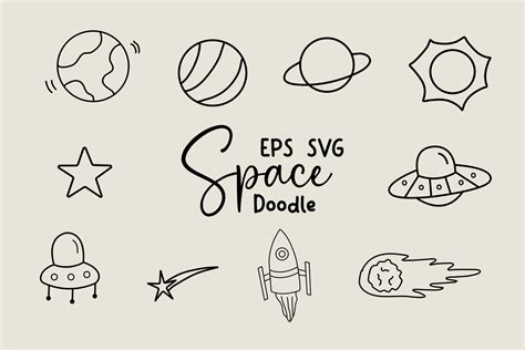 Space Doodle Graphic By Winart Project · Creative Fabrica