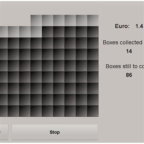The Bomb Risk Elicitation Task Interface After 14 Seconds Download Scientific Diagram