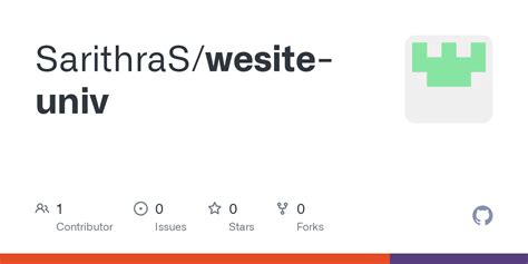 GitHub SarithraS Wesite Univ
