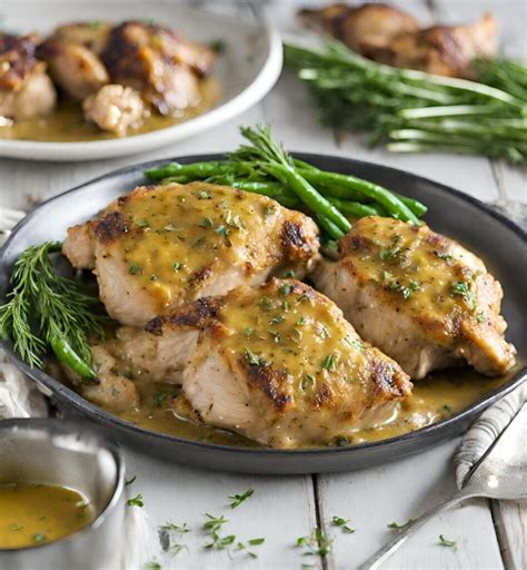 Cuisses De Poulet à La Moutarde Cuites Au Four Recettes Chef