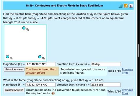 Solved1849 Conductors And Electric Fields In Static Equilibrium Find