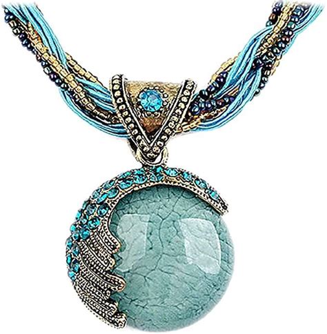 Harlorki Women Lady Retro Vintage Bohemian Style Twist Woven Rope Chain