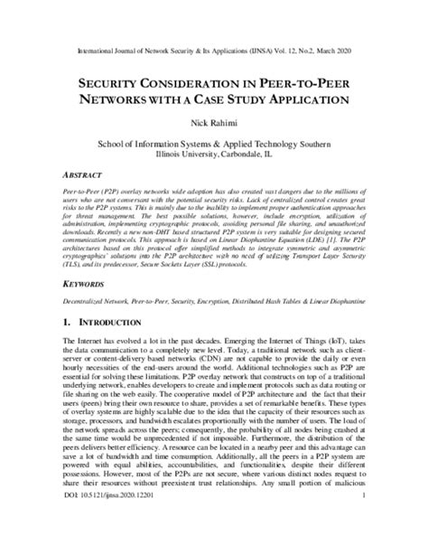 pdf security strategies for peer to peer networks