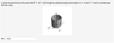 Solved Point Compute The Flux Of The Vector Field F Chegg