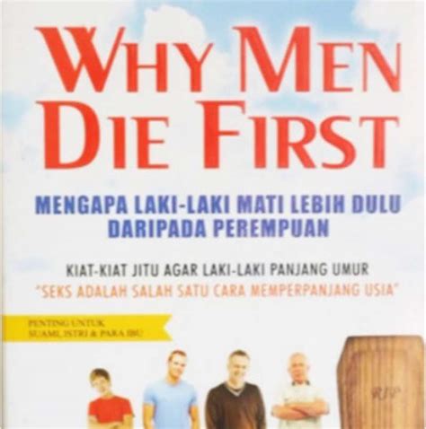 Promo Buku Why Men Die First Mengapa Laki Laki Meninggal Lebih Dulu