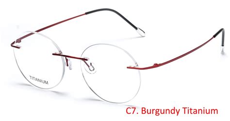 Rimless Japanese Brands Round Beta Titanium Eyewear Frame