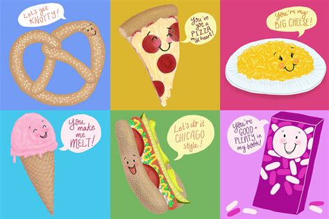 Cute Food Pun Illustration Series Food Drawings On Behance