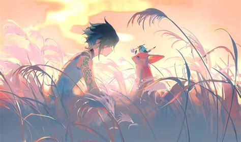 Xiao Genshin Impact Drawn By Qingxin Gua Yu Danbooru