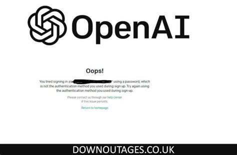 Openai Down Or Service Outage Check Current Outages And Problems Uk
