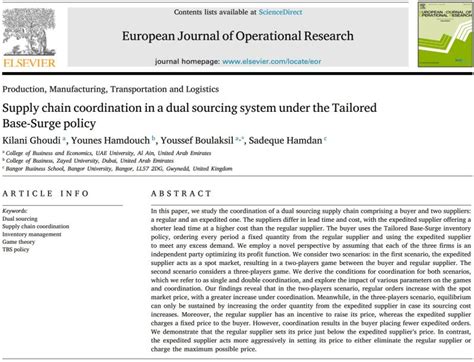 Youssef Boulaksil On Linkedin Orms Operationsresearch Optimization Logistics Research 18