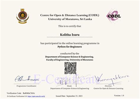 Kolitha Isuru On Linkedin Uom Python Course Python Progamming