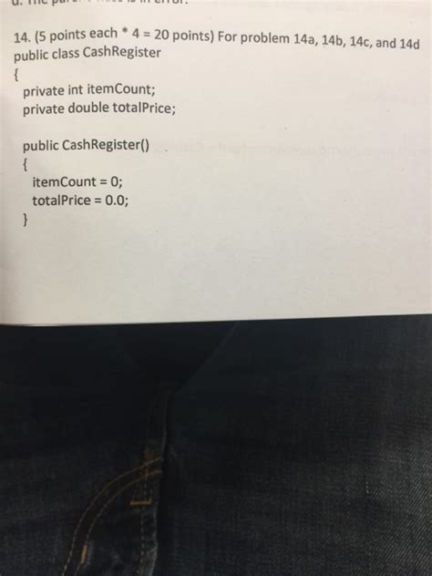 Solved 1 5 Points Output Of Following Java Program Class Chegg