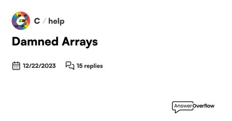 Damned Arrays C