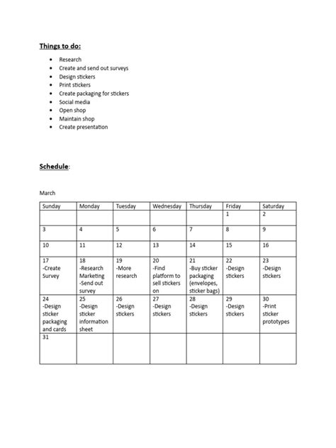 Capstone Project Schedule 1 Pdf
