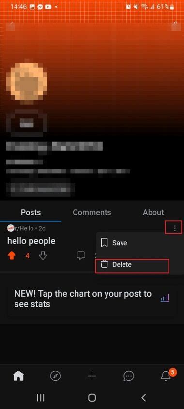 how to delete reddit history search posts and comments the