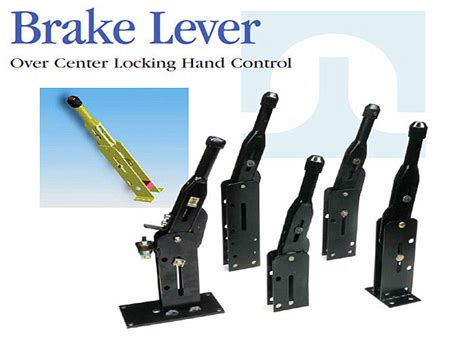 Over Center Locking Hand Control Lever Corrosion Resistant For
