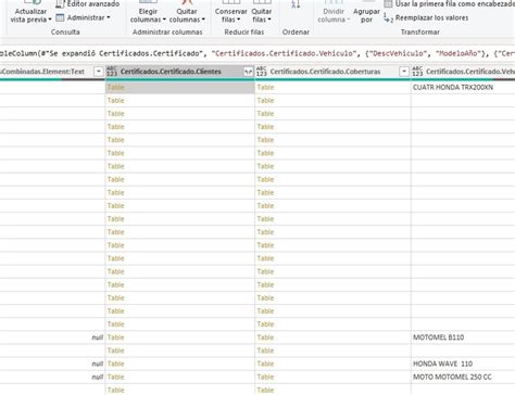 Power Query Table Structure Column How To Expand Rpowerbi
