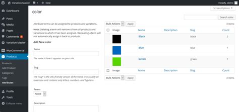 Woocommerce Variation Master Variation Dropdown Variable Products