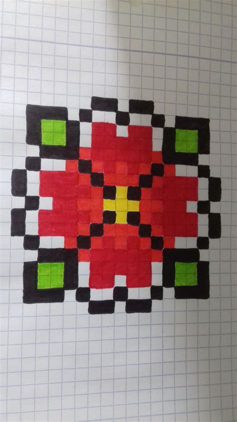 Graph Paper Drawings Graph Paper Art Colorful Drawings Easy Drawings