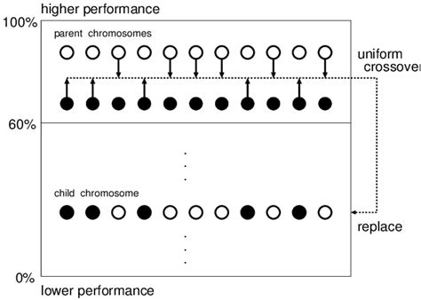 Schematic Diagram Of Uniform Crossover Two Chromosomes Were Chosen Download Scientific Diagram