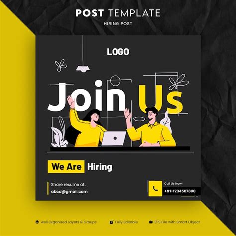 Premium Vector Join Our Team Were Hiring