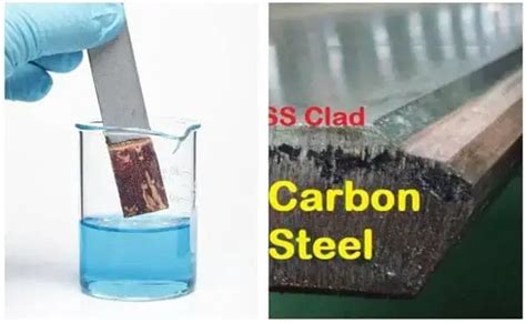 Copper Sulfate Test For Iron Contamination In Stainless Steel Cladding