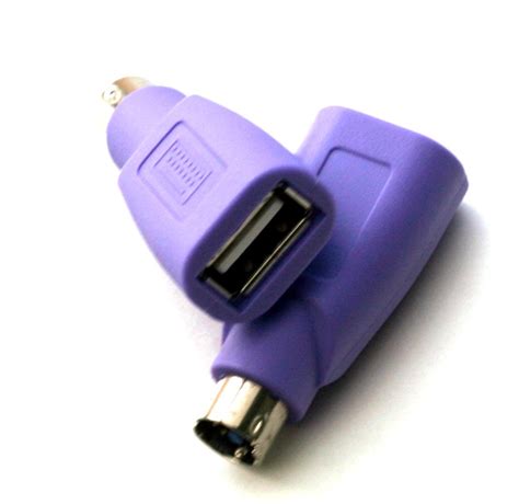 Usb Type A Female To Ps Mini Din Male Keyboard Adapter Purple Pc Cables Search