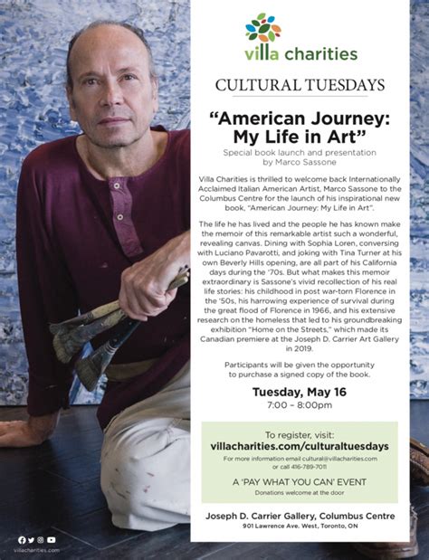 Marco Sassone Book Launch American Journey My Life In Art Now
