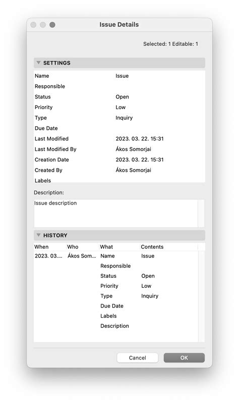 Archicad C API API RVMIssue Struct Reference