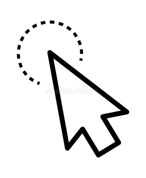 Click Cursor Set Computer Pointer Hand And Arrow Icon Press Pick
