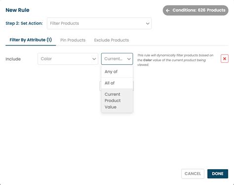 Filtering Recommendations Using Product Attributes Klevu Support