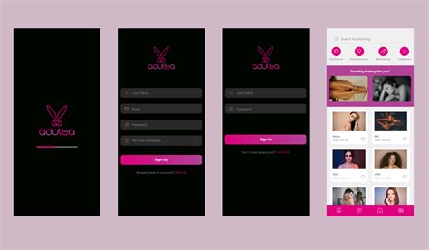 Modern Upmarket Adult Entertainment Strip Clubs App Design For A Company By Jeewz Design