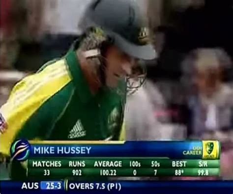 Once Upon A Time Mike Husseys Odi Career Average Stood At 100 After