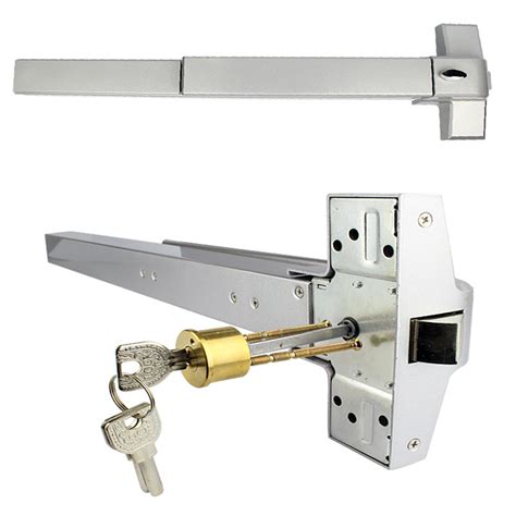 single door lock rim type 1000mm push bar panic lock fire rated door