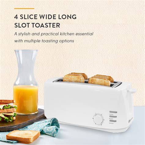 Elite Cuisine 4 Slice Cool Touch Long Toaster Ect 4829 Shop Elite