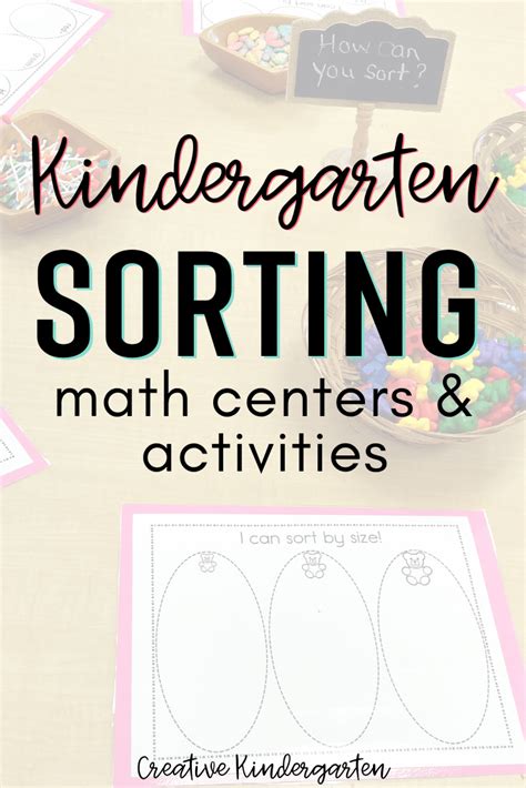 Kindergarten Sorting Activities With A Freebie Creative Kindergarten