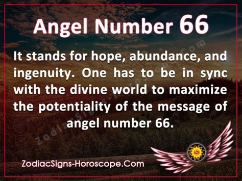 Angel Number 66 Meaning And Significance A Complete Guide