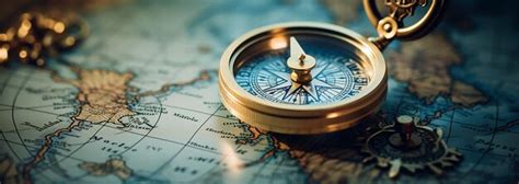 Premium Photo A Compass On A Map Of The World In The Style Of Cesium Bulgy