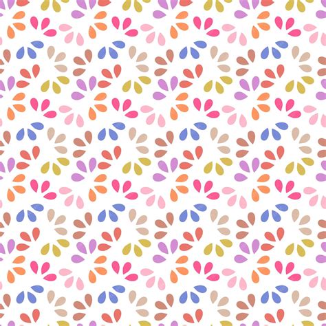 Premium Vector Cute Colouful Water Drops Like Shape Vector Pattern Design