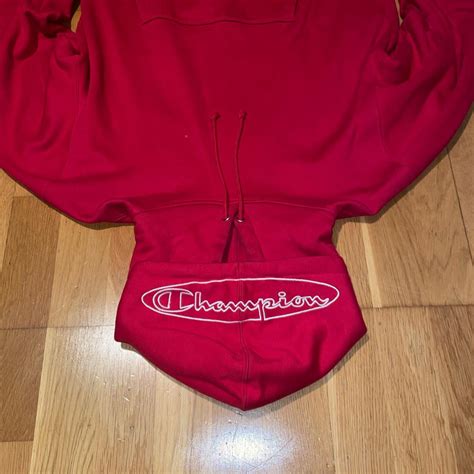 Supreme X Champion Hoodie Size L Great Depop