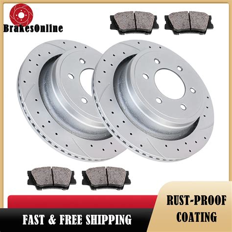 Detroit Axle 2012 2020 Ford F 150 Brake Kit Drilled And Slotted Rotors