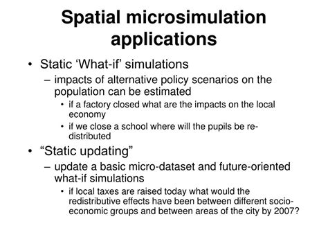 Ppt Spatial Microsimulation Approaches To Population Forecasting Powerpoint Presentation Id