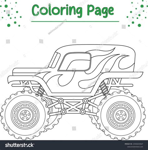 Monster Truck Grave Digger Coloring Pages 2025